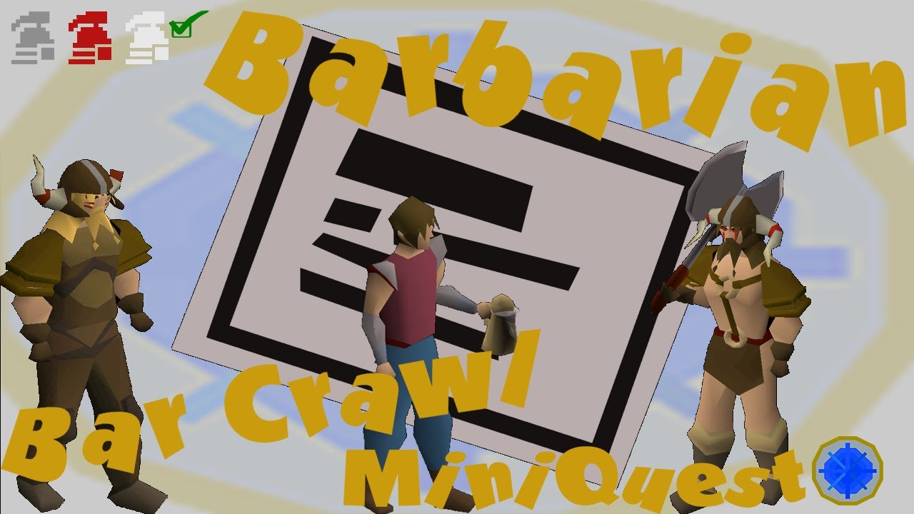 OSRS Barbarian Bar Crawl Miniquest Guide | Ironman Approved - YouTube