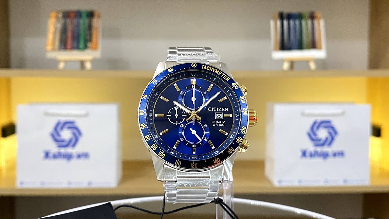Xship.vn: Highlights | Citizen Chronograph Quartz Blue Dial Men Watch ...