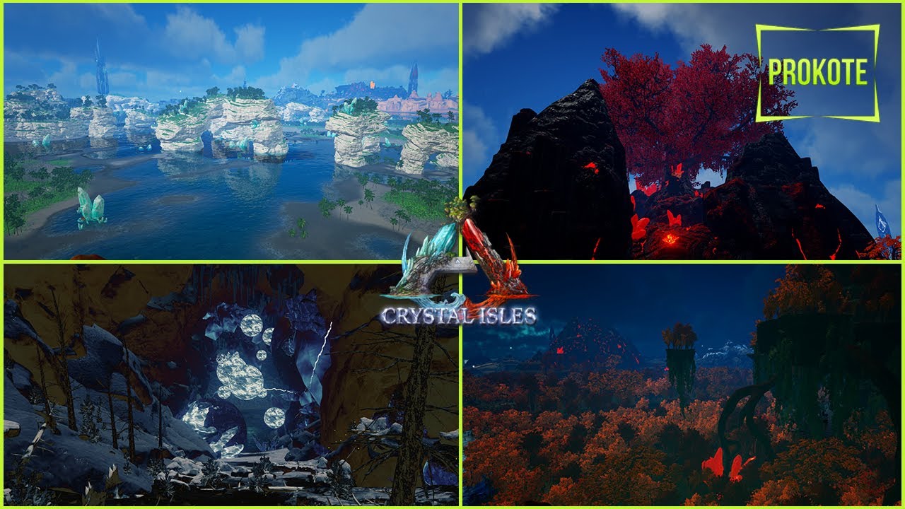 Crystal Isles first look - Ark Survival Evolved - YouTube