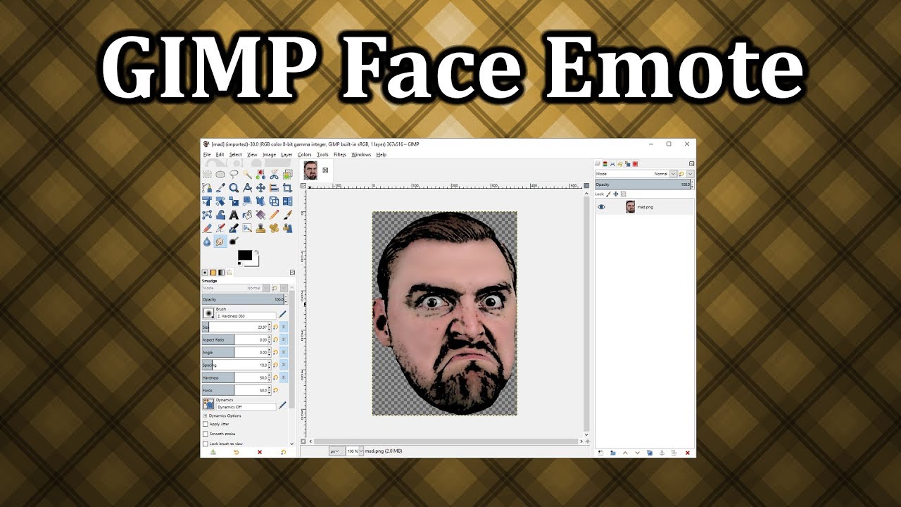 GIMP Face Emote Tutorial - YouTube