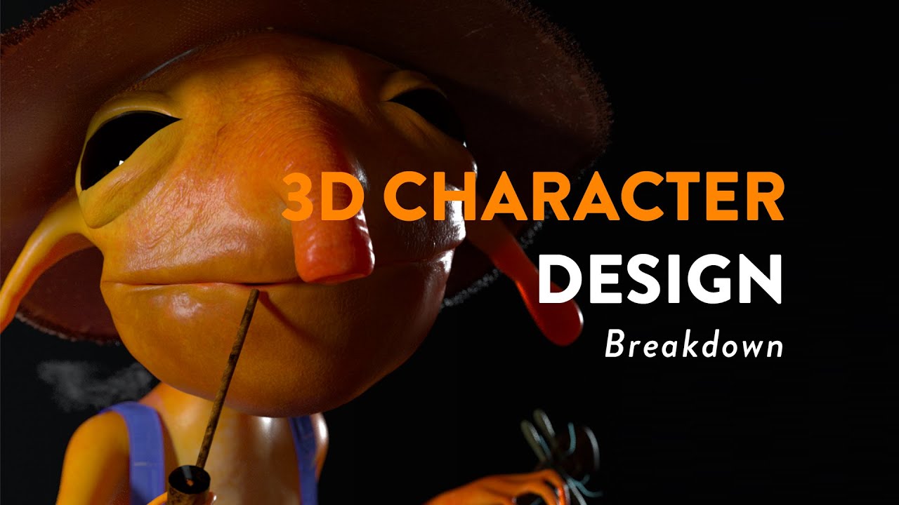 3d Character Design Breakdown - Start to finish - YouTube