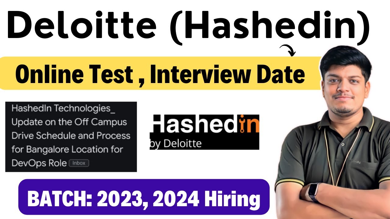 Deloitte (Hashedin) Big Updates | Online Test & Interview Date | 30 May ...
