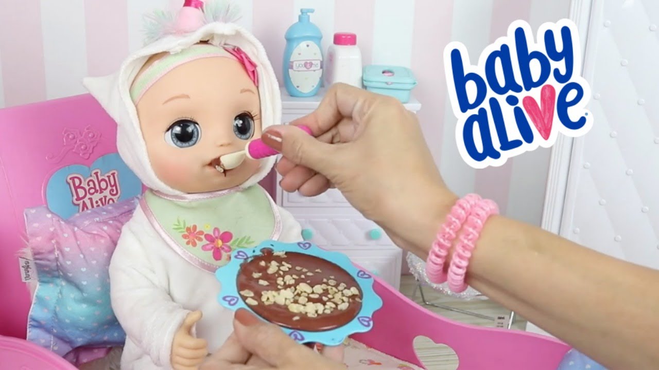 BABY ALIVE LAURINHA ROTINA DA MANHÃ COMENDO PAPINHA /BABY ALIVE BRASIL ...