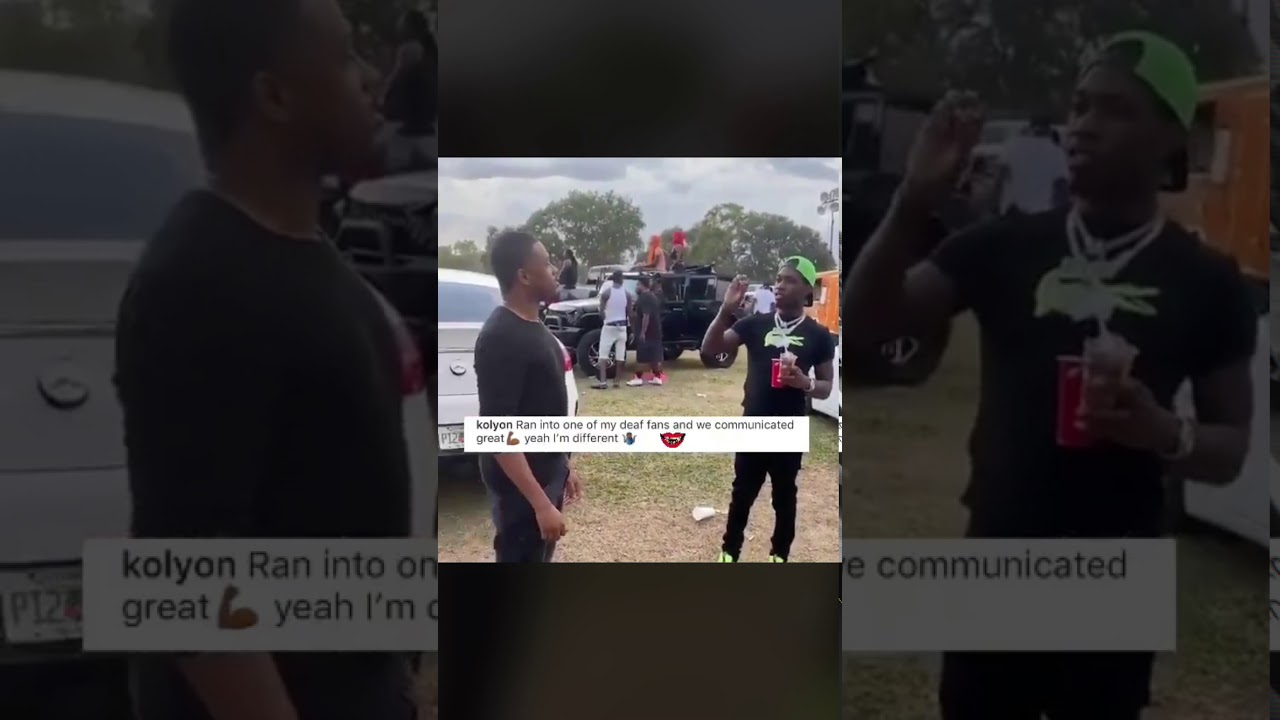 Rapper Does Sign Language with a Deaf Fan - YouTube