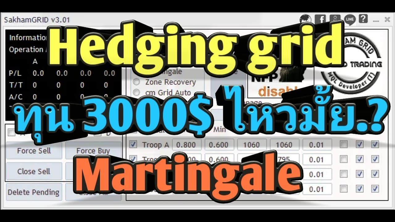 EA FOREX : GRID HEDGING STRATEGY SaKhamGRID301 แนะนำให้ทดลองใช้.! - YouTube