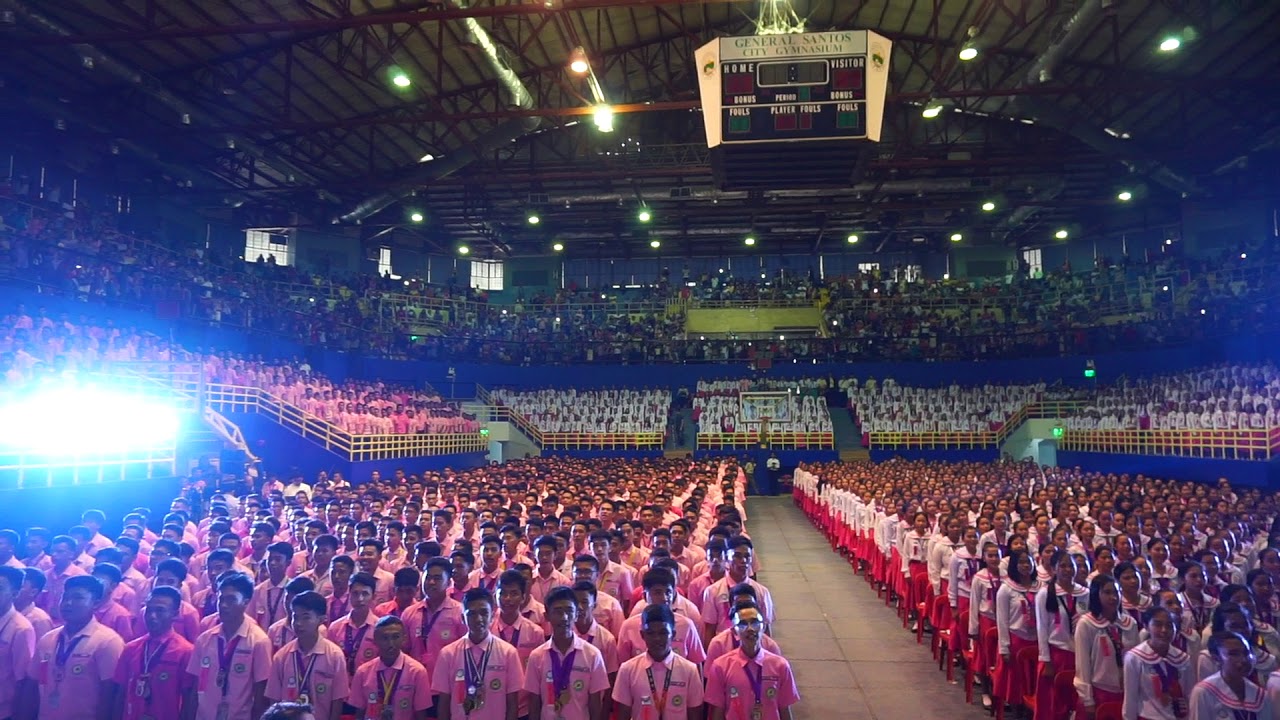 GSCNHS 4TH MOVING UP CEREMONY - JHS COMPLETERS SING GSCNHS HYMN - YouTube