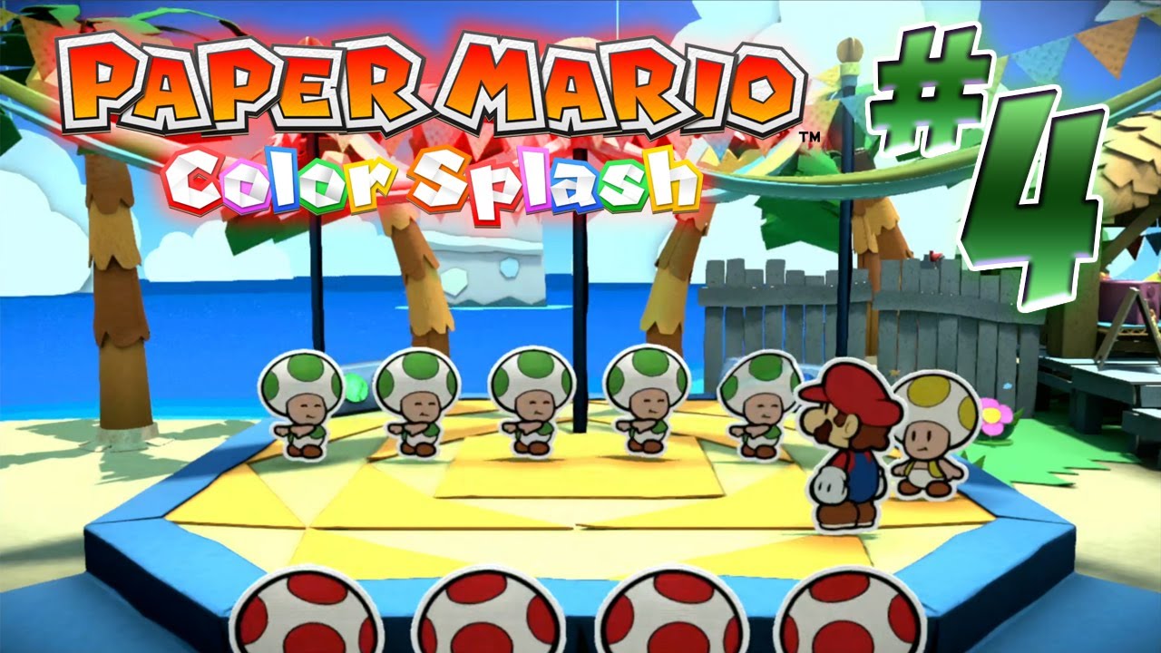 Bloo Bay Beach | Paper Mario Color Splash | Gameplay Part #4 - YouTube