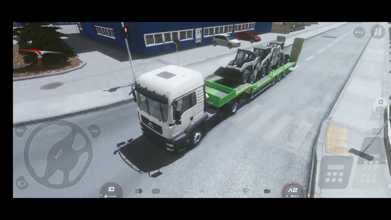 heavy equipment delivery ....simulator game play - YouTube