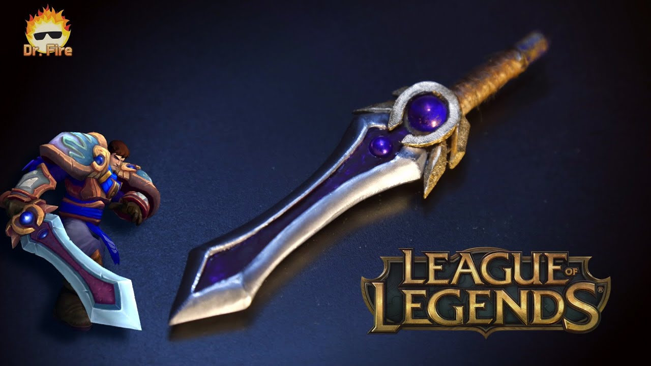 [롤] 쇳물로 가렌의 검 만들기 ..이게 볼펜이라고?! - YouTube