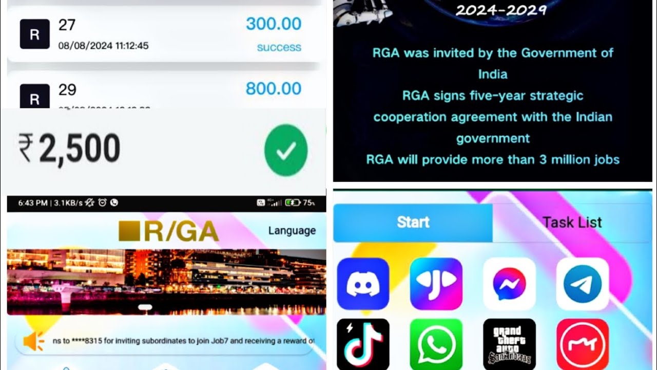 new long term earning application RGA 2024-2029 app link in my ...