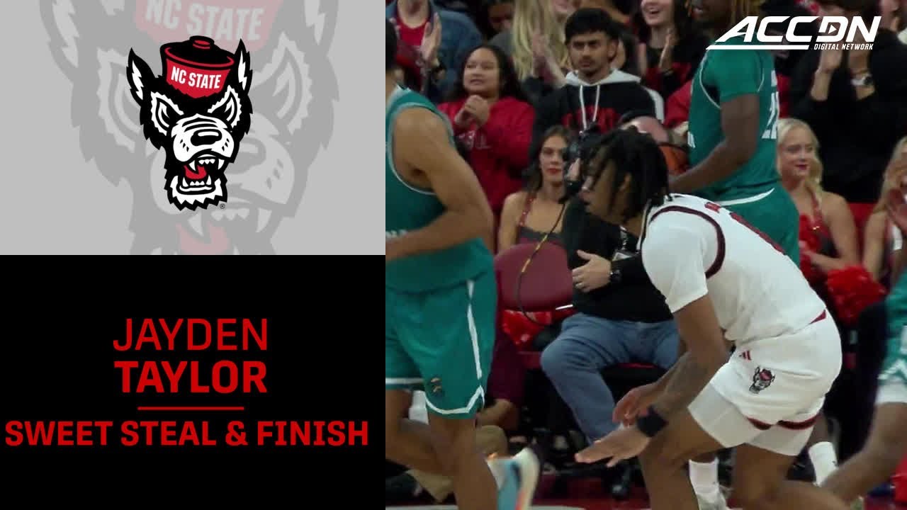NC State's Jayden Taylor's Sweet Steal & Finish - YouTube