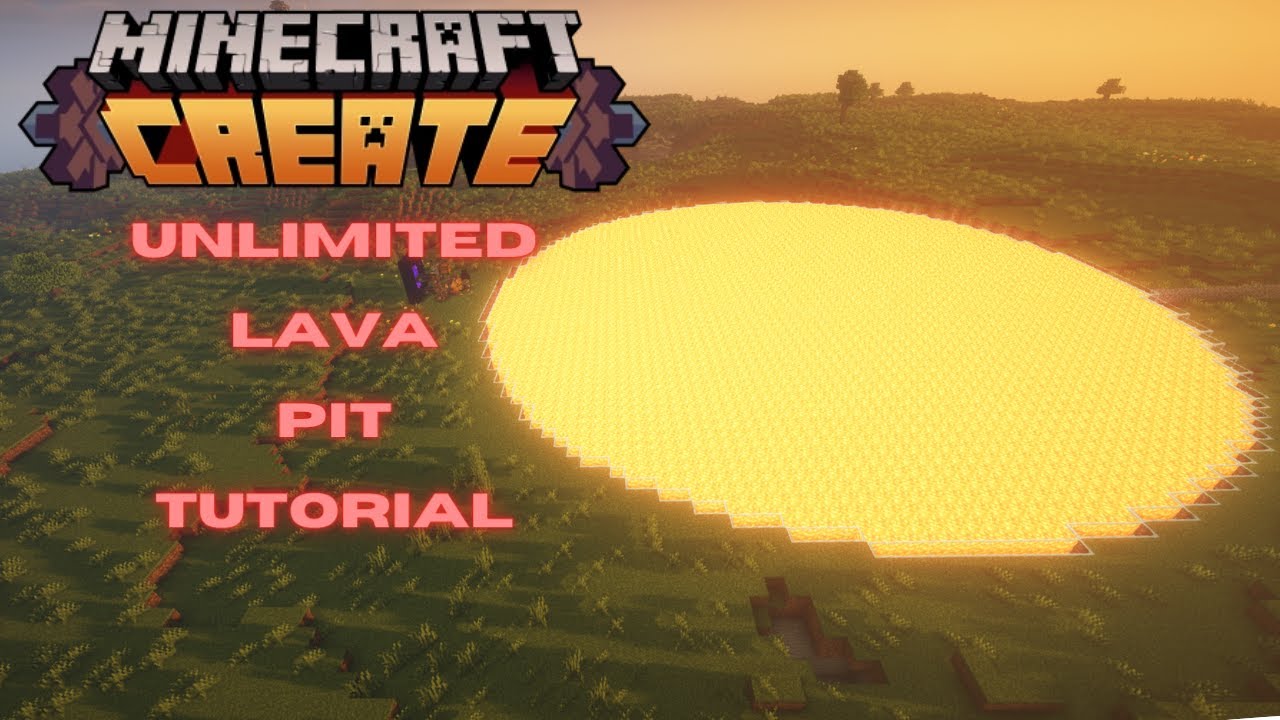 Minecraft Create: Unlimited Lava Pit!! 1.20.1 - YouTube