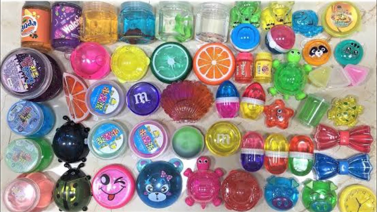 Play All Slime Mix Colour - Colors Slime Glitter Making Mix - YouTube