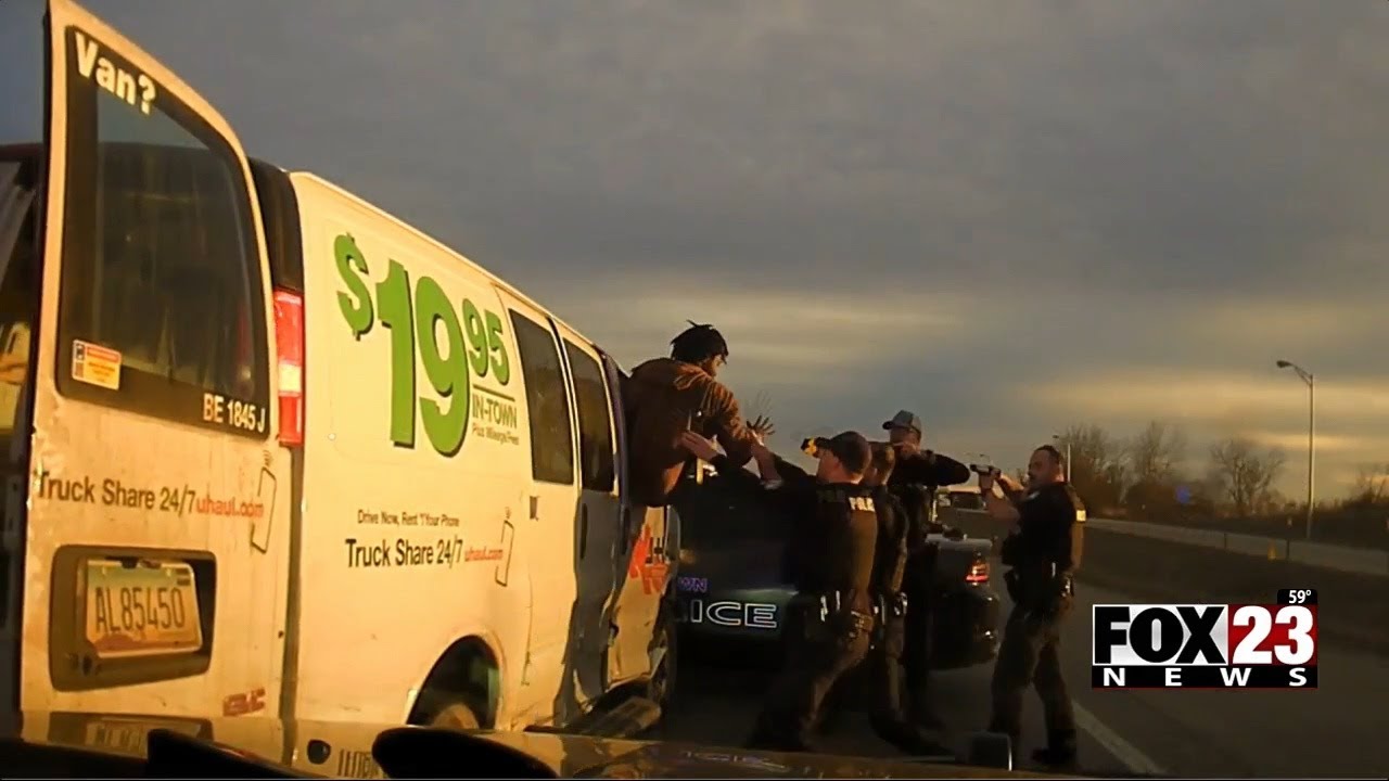 Video: Dash cam video shows two-state police chase involving stolen U ...