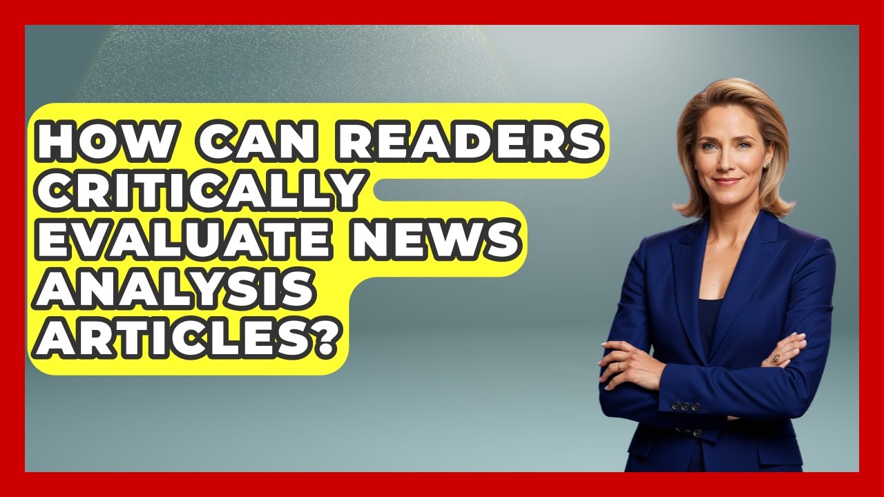How Can Readers Critically Evaluate News Analysis Articles? | Media ...