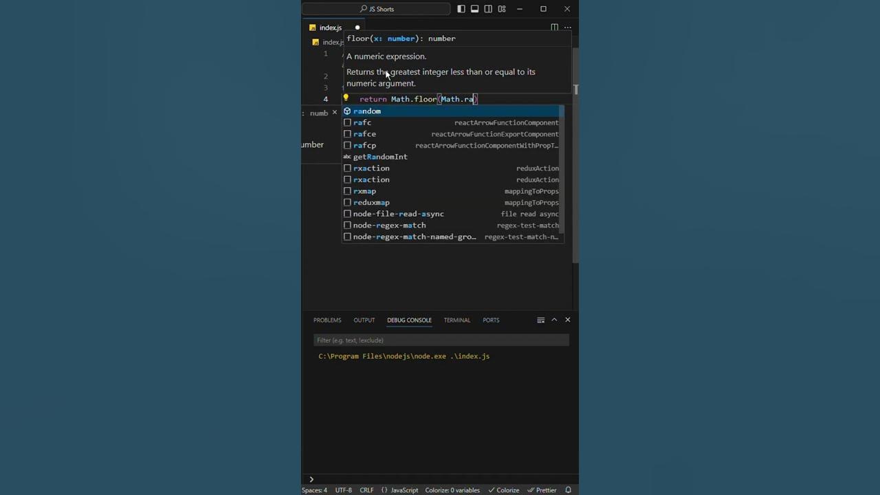 Generate random number in Javascript #javascriptinterview #coding developer #programming # ...