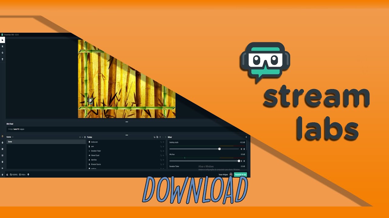 COMO BAIXAR E INSTALAR STREAMLABS - O MELHOR PROGRAMA DE STREAM ! - YouTube