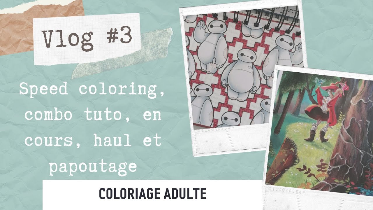 VLOG #3 | Speed coloring, combo tuto, en cours, haul et papoutage ...