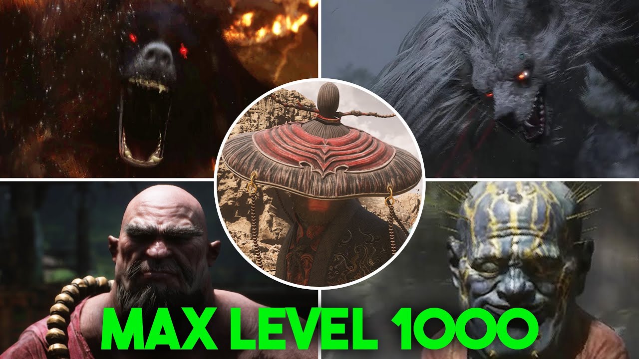 Black Myth: Wukong - MAX Level 1000 Vs All Bosses From Chapter One ...