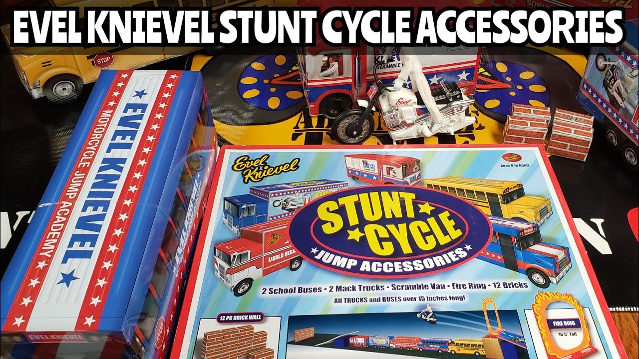 Evel Kenievel stunt cycle accessories by California Creations - YouTube