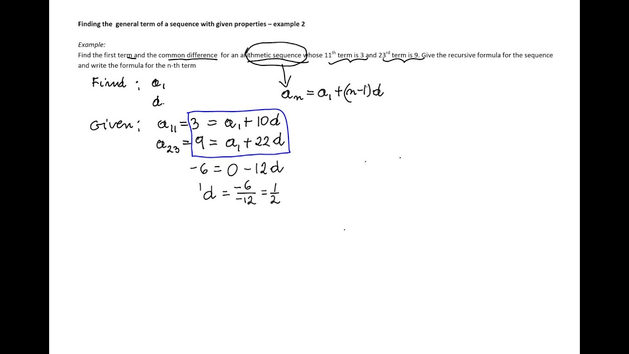 Finding The General Term Of A Sequence With Given Properties Example finding-the-general-term-of-a-sequence-with-given-properties-example