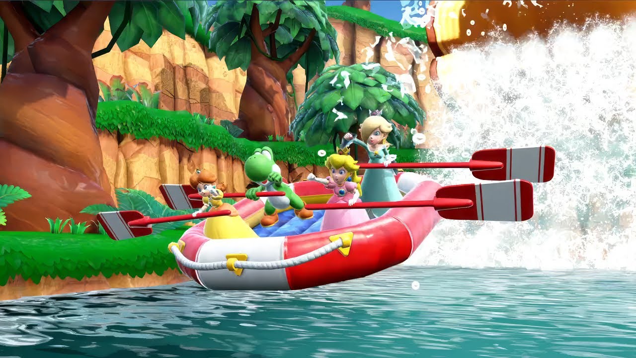 Super Mario Party River Survival Peach Daisy Rosalina Yoshi Complete ...