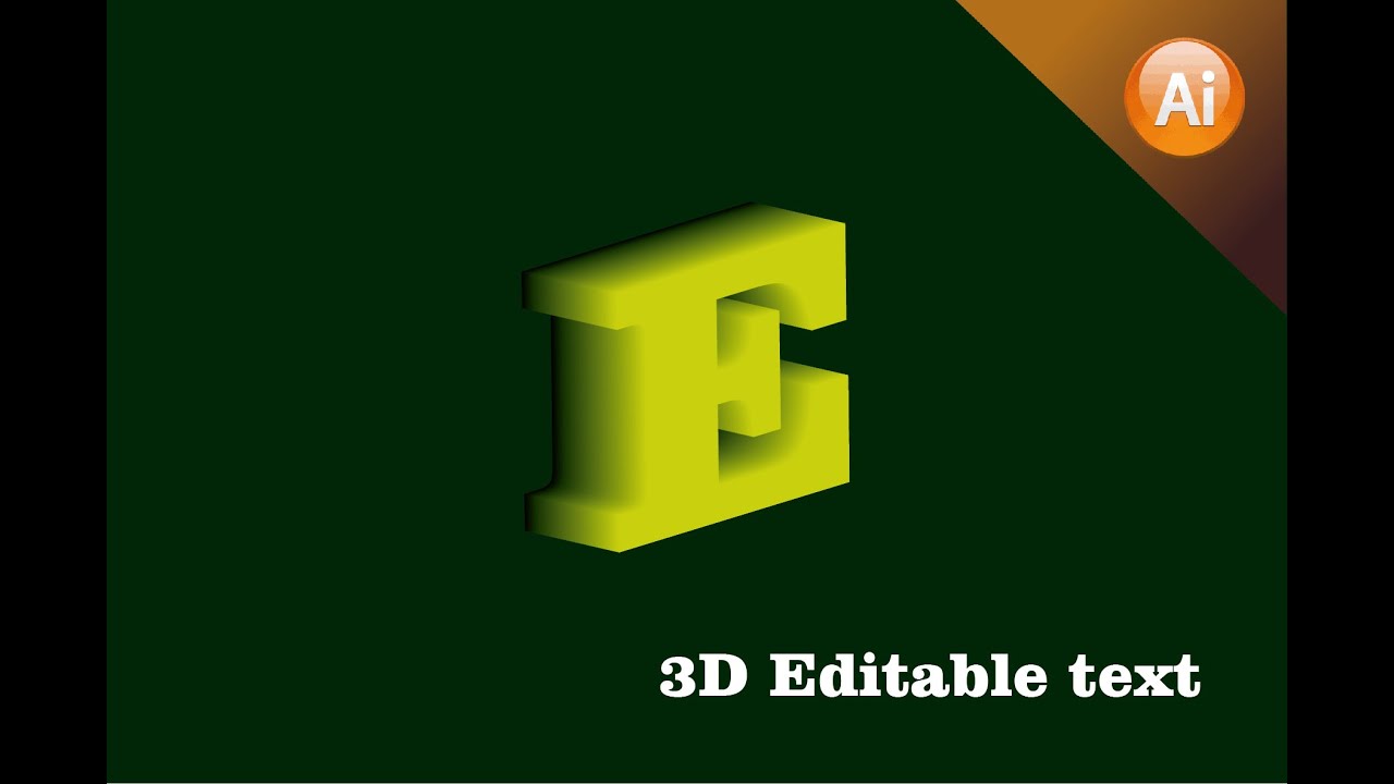 3D Blend Text Effect Editable Text Adobe Illustrator Tutorial 3d-blend-text-effect-editable-text-adobe-illustrator-tutorial