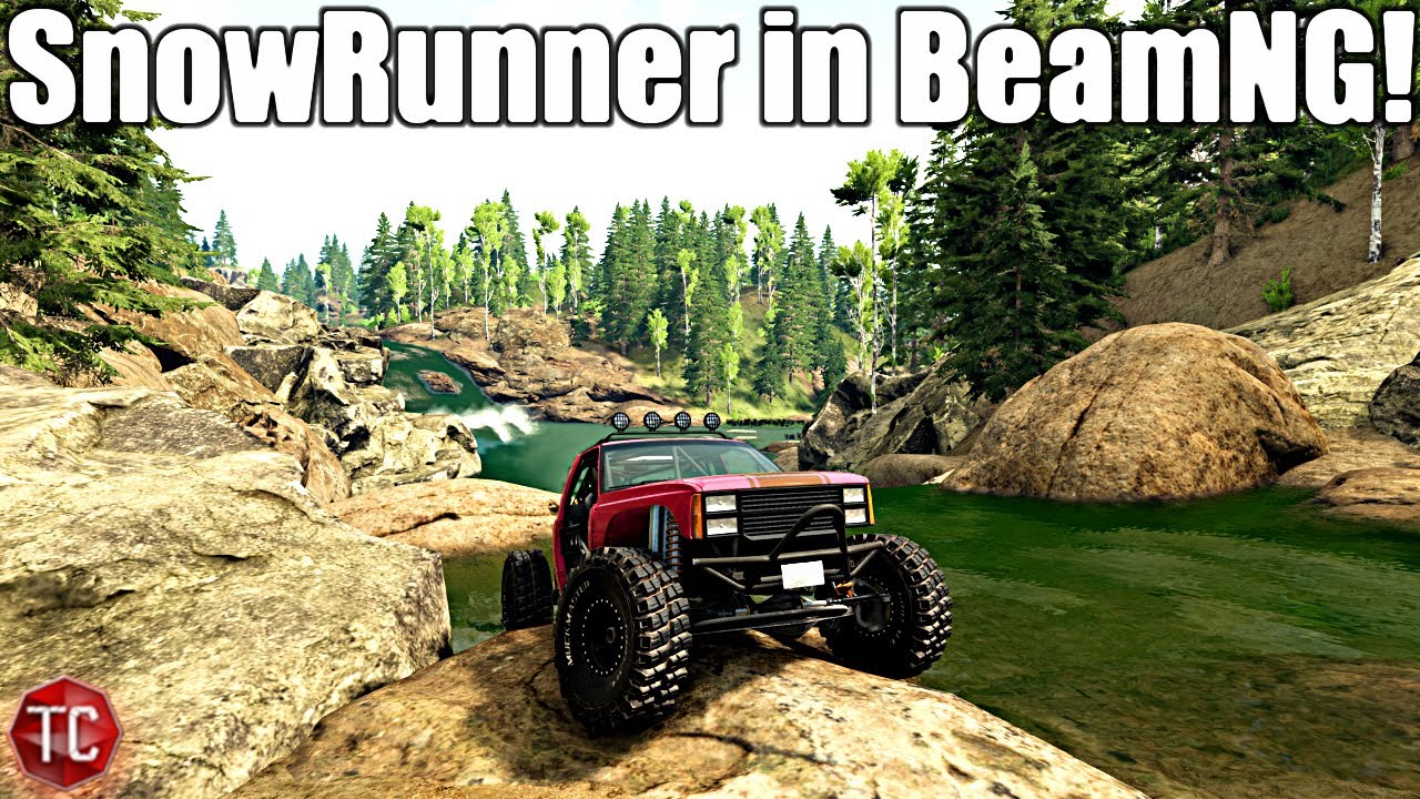 SnowRunner BUT it's BeamNG.Drive! (GIANT NEW MAP) - YouTube