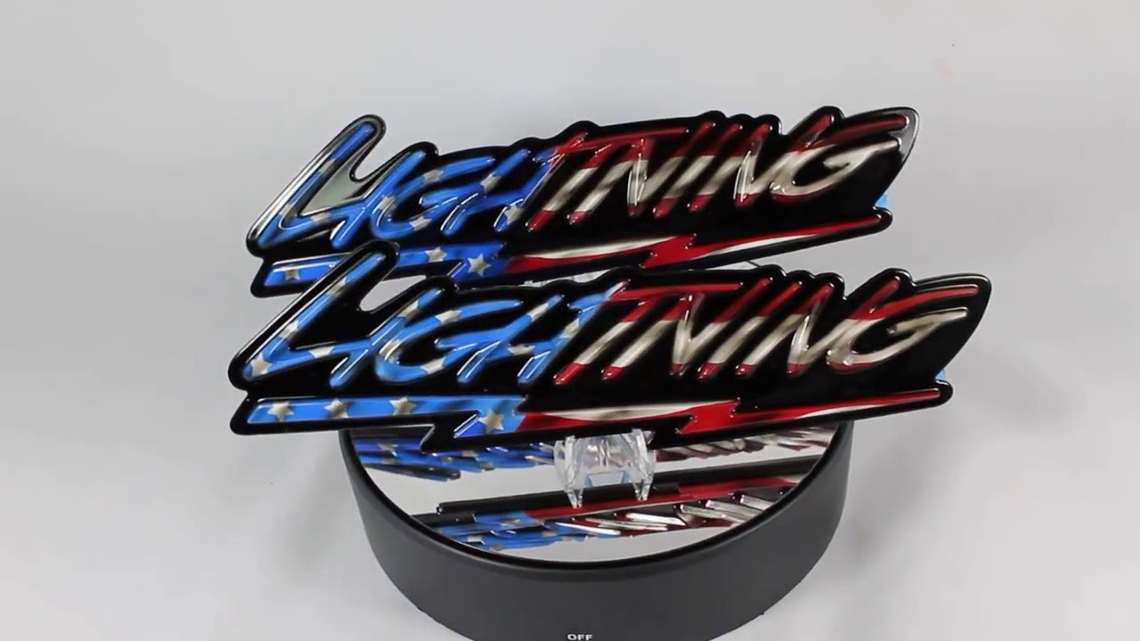 Ford SVT Lightning Hand Airbrushed Fender Emblems - YouTube