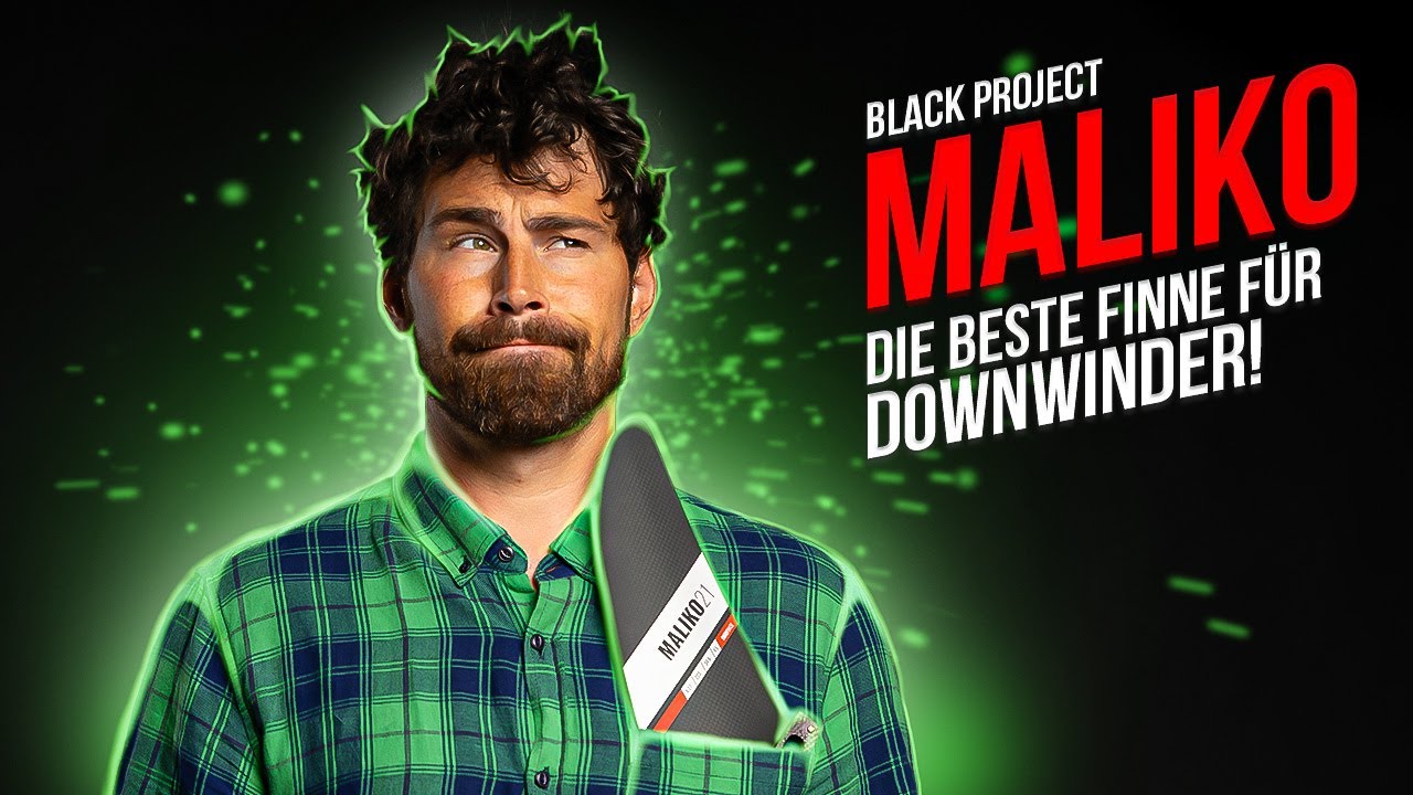 Die beste SUP Finne für Downwinder! - Black Project Maliko V3 - YouTube
