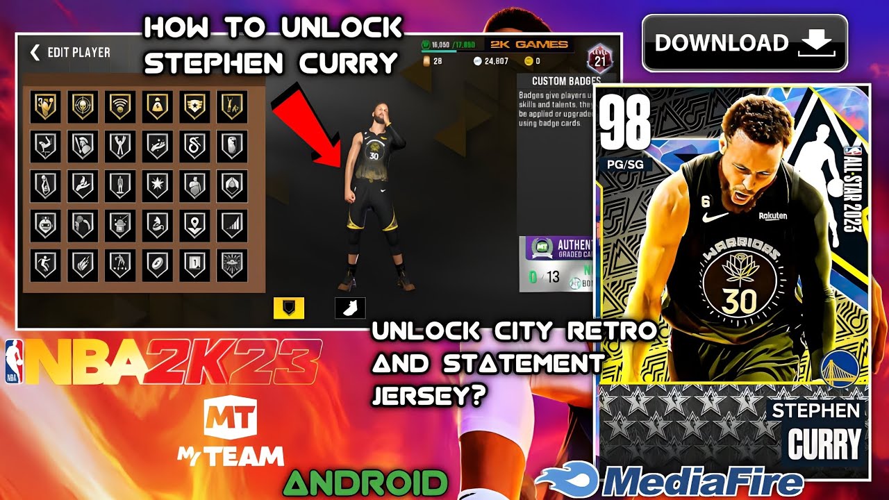 NBA2K23 MyTEAM on Android | Unlock natin si Stephen Curry,City edition ...