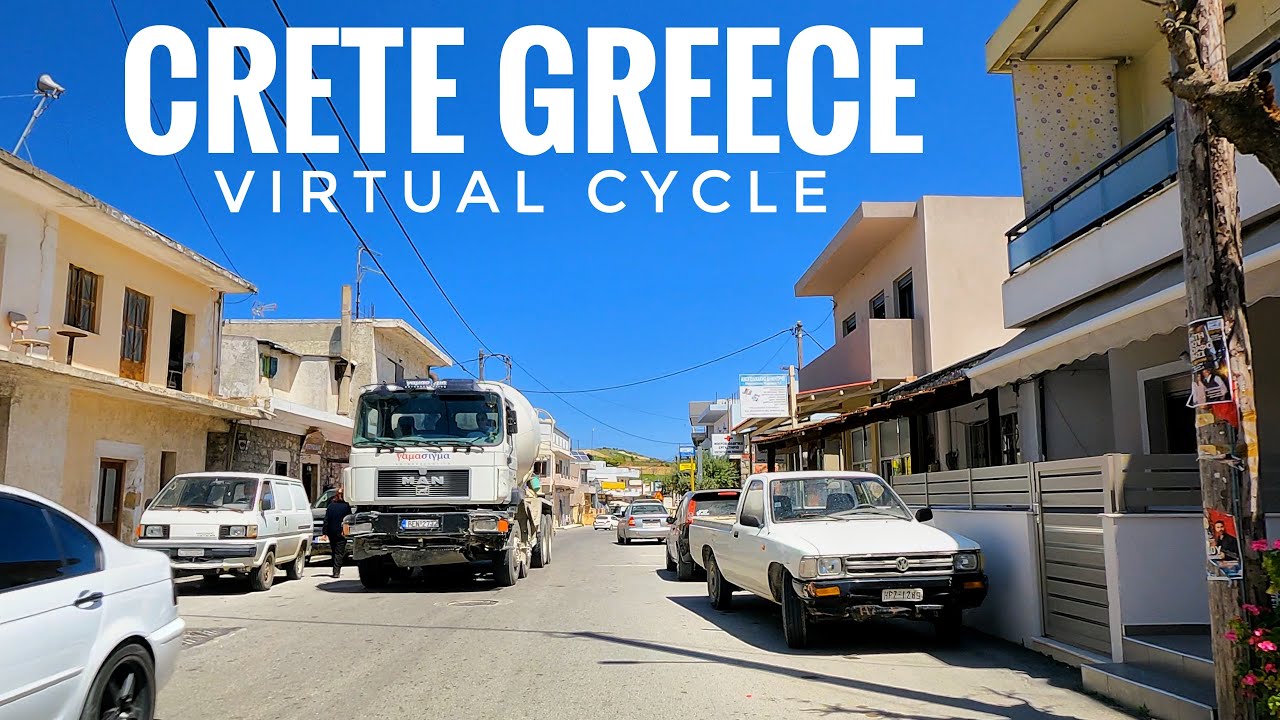 Indoor Cycling Workout Video With Music | Virtual Bike Ride | Crete ...