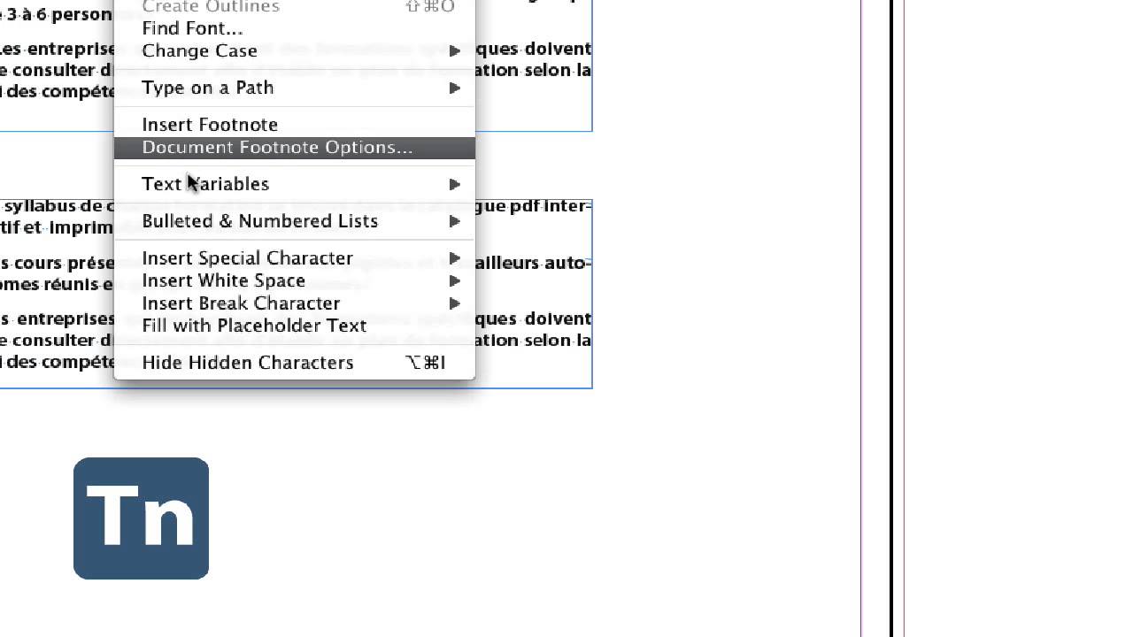 Adobe Indesign - Retrait jusqu'à ce point [Indent to Here] - YouTube