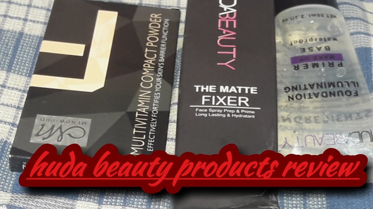 Huda beauty products review - YouTube