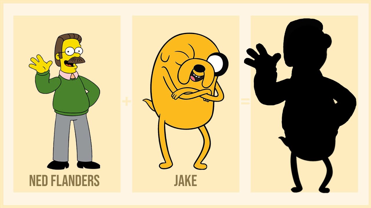 Cartoon characters fusion | Ned Flanders + Jake - YouTube