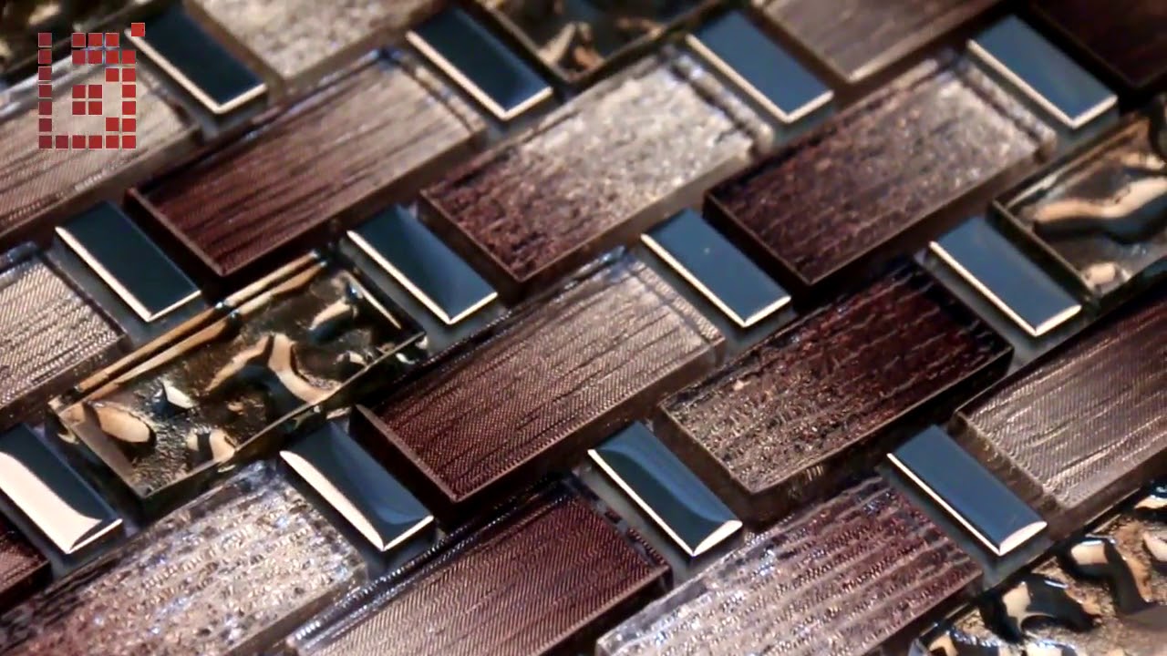 Shiny Glass Mosaic Tile Luxury Style - YouTube