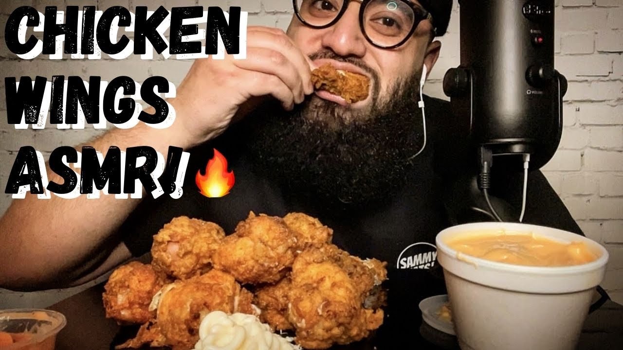 CHICKEN WINGS ASMR!! - YouTube
