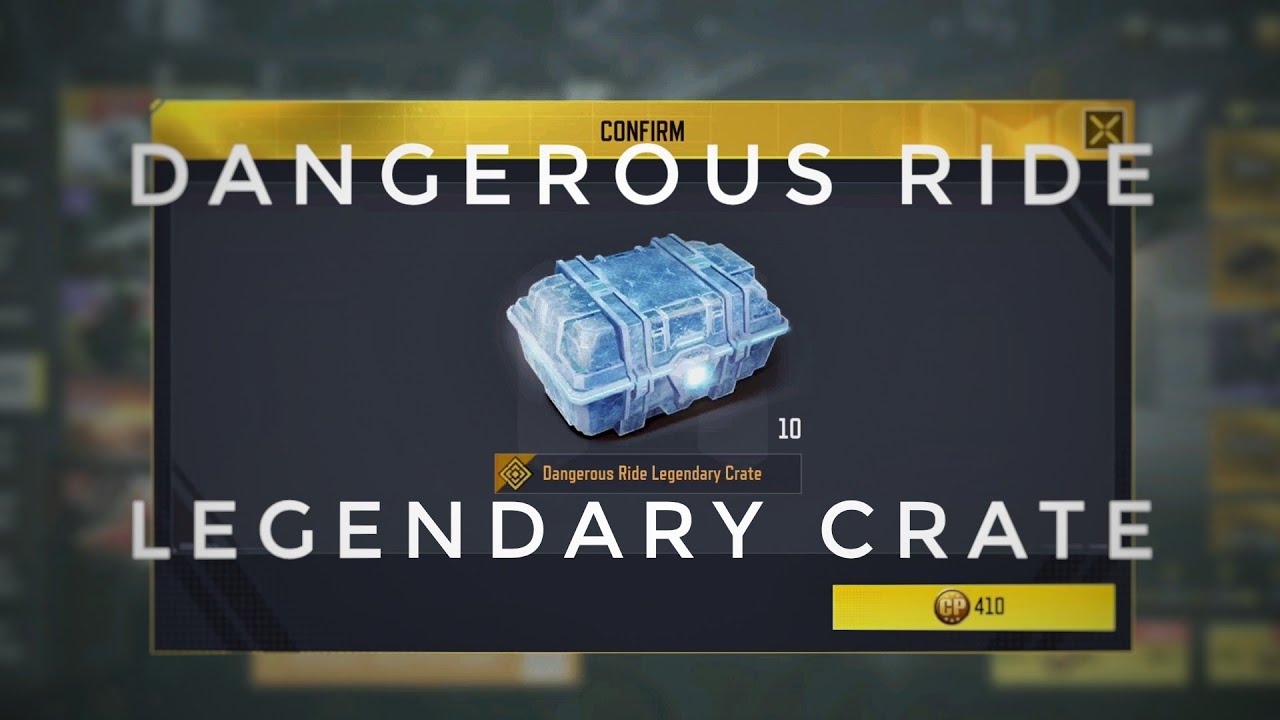 10 SPINS DANGEROUS RIDE LEGENDARY CRATE ·LEGENDARY VEHICLES CRATE ...