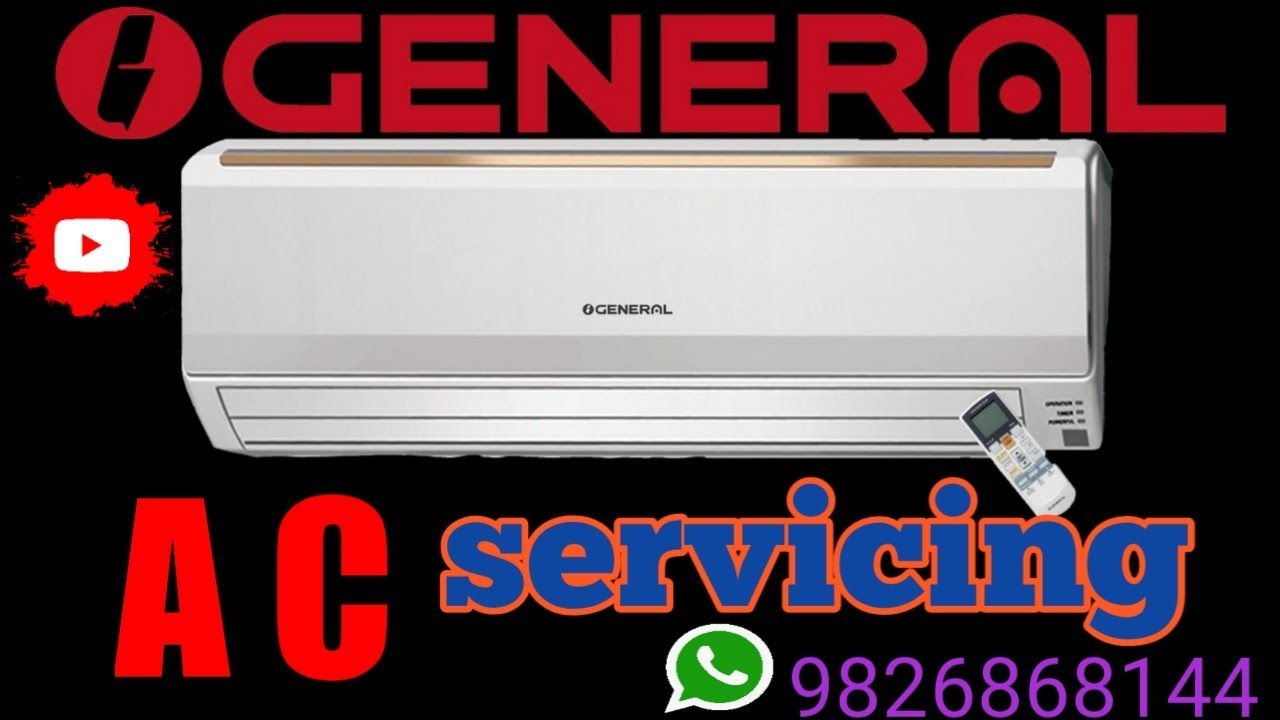 O General split AC servicing karna sikhen/ How to split AC O General ...