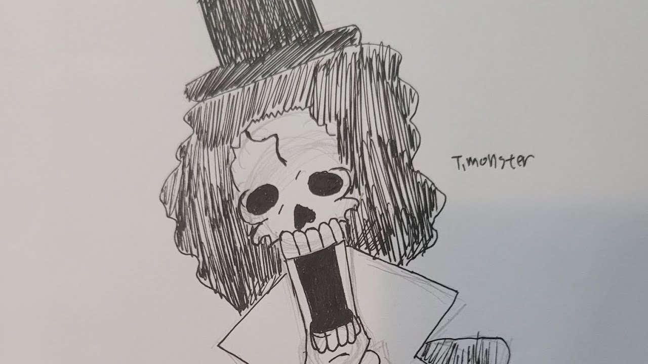 #2024 #onepiece #brook #drawing Stickman to Brook drawing - YouTube