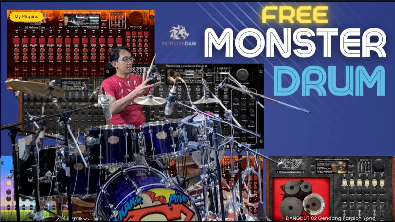 Monster Drums Plugin, Recording/SAMPLING Process on Studio 69c ...