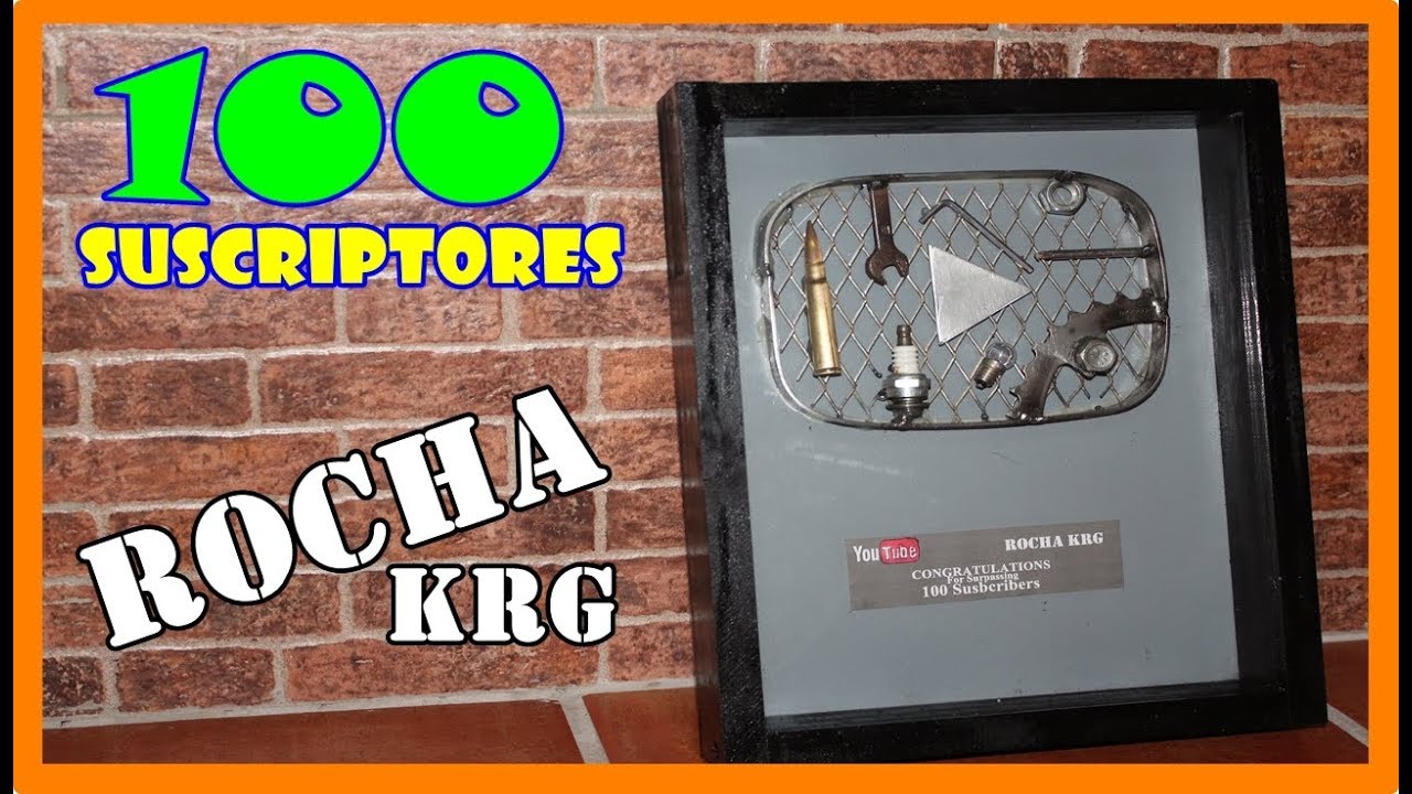 Botón de YouTube casero / Home YouTube Button / 100 suscriptores (DIY ...