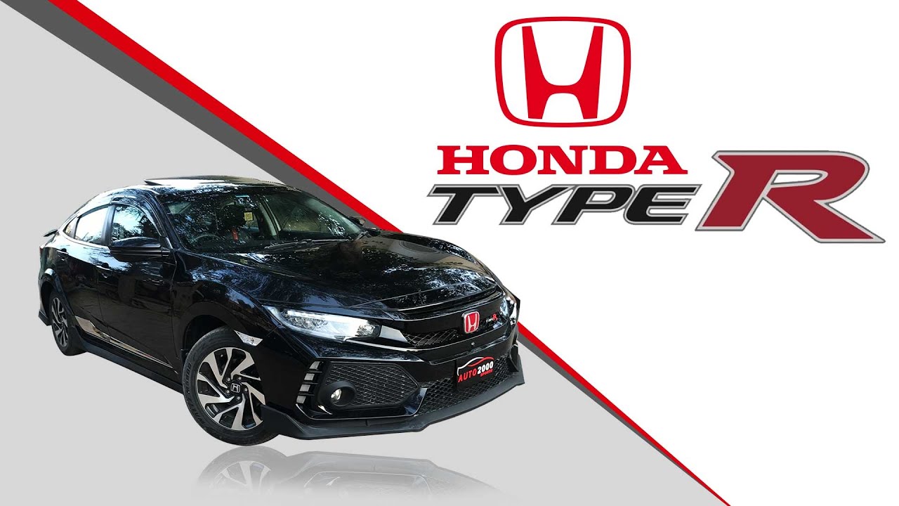 New Look Honda Civic Type R black Body Kit 2021 - YouTube