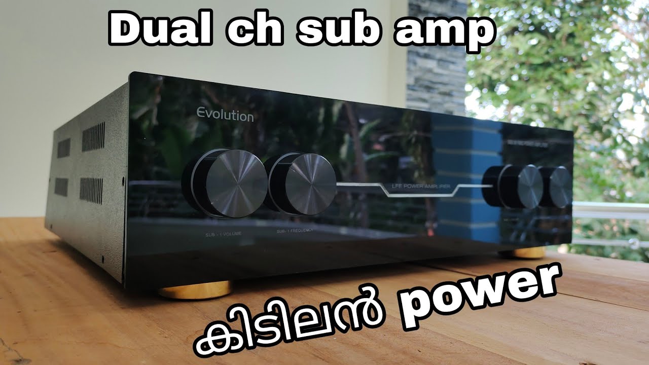 Dual channel subwoofer amplifier - YouTube