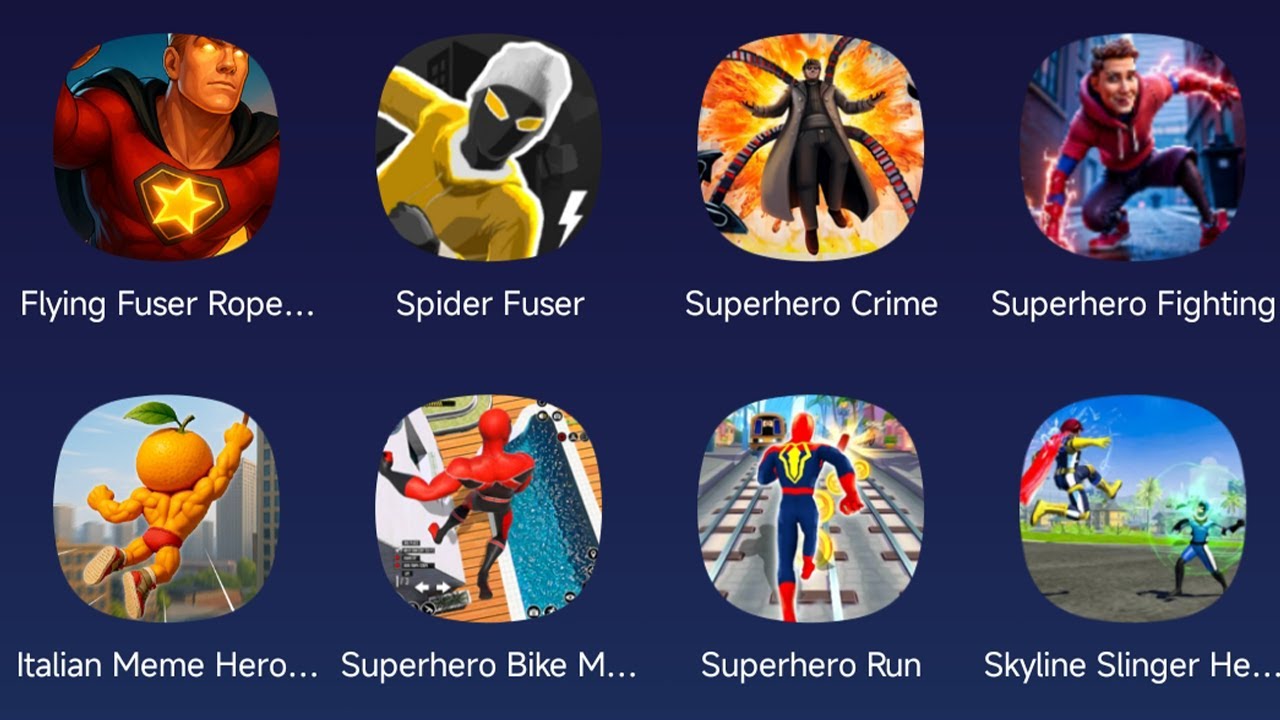 Flying Fuser Rope Hero,Spider Fuser,Superhero Crime,Superhero Fighting ...
