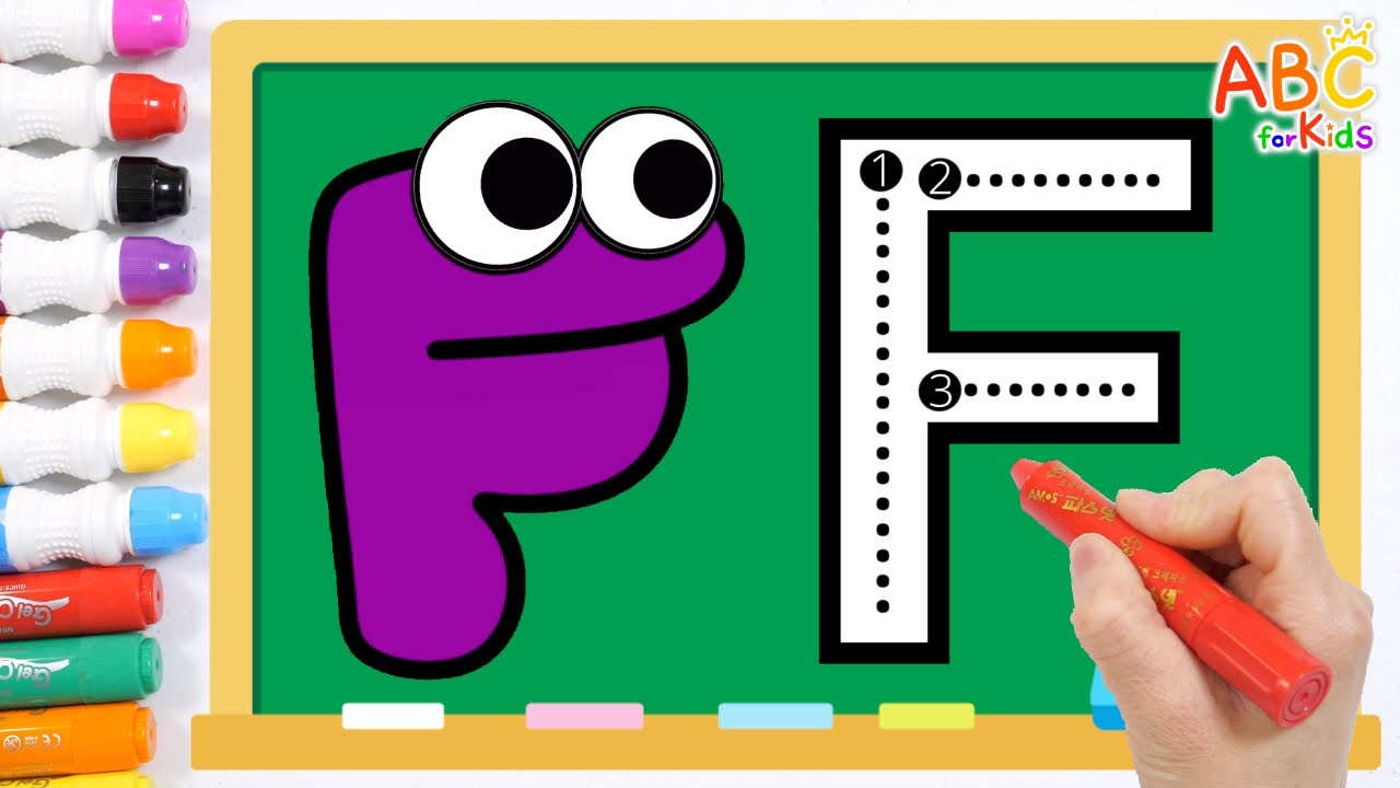 Flashcards for Preschoolers | Learn the Letter F | Different Ways to ...