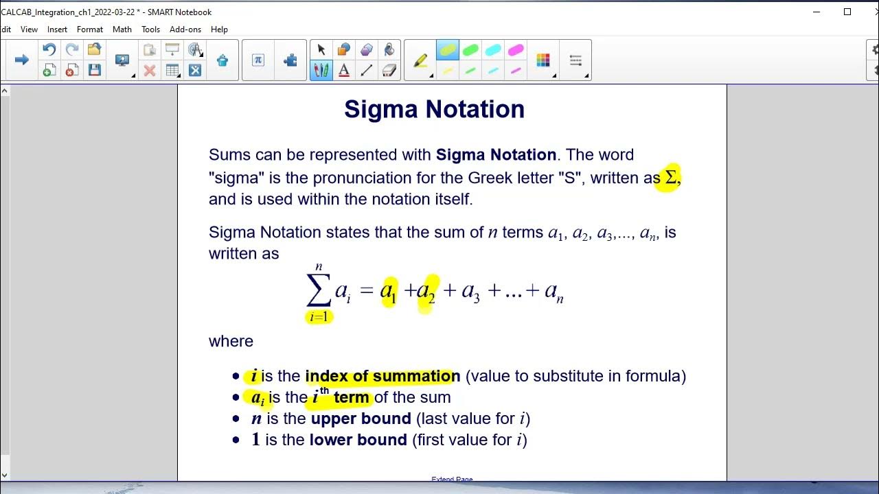 Sigma Notation - YouTube