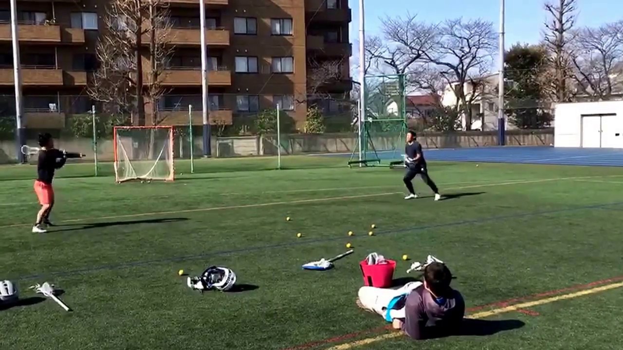 Lacrosse Pass training(Shoot motion-pass)Gen/Yusaku/Ori - YouTube