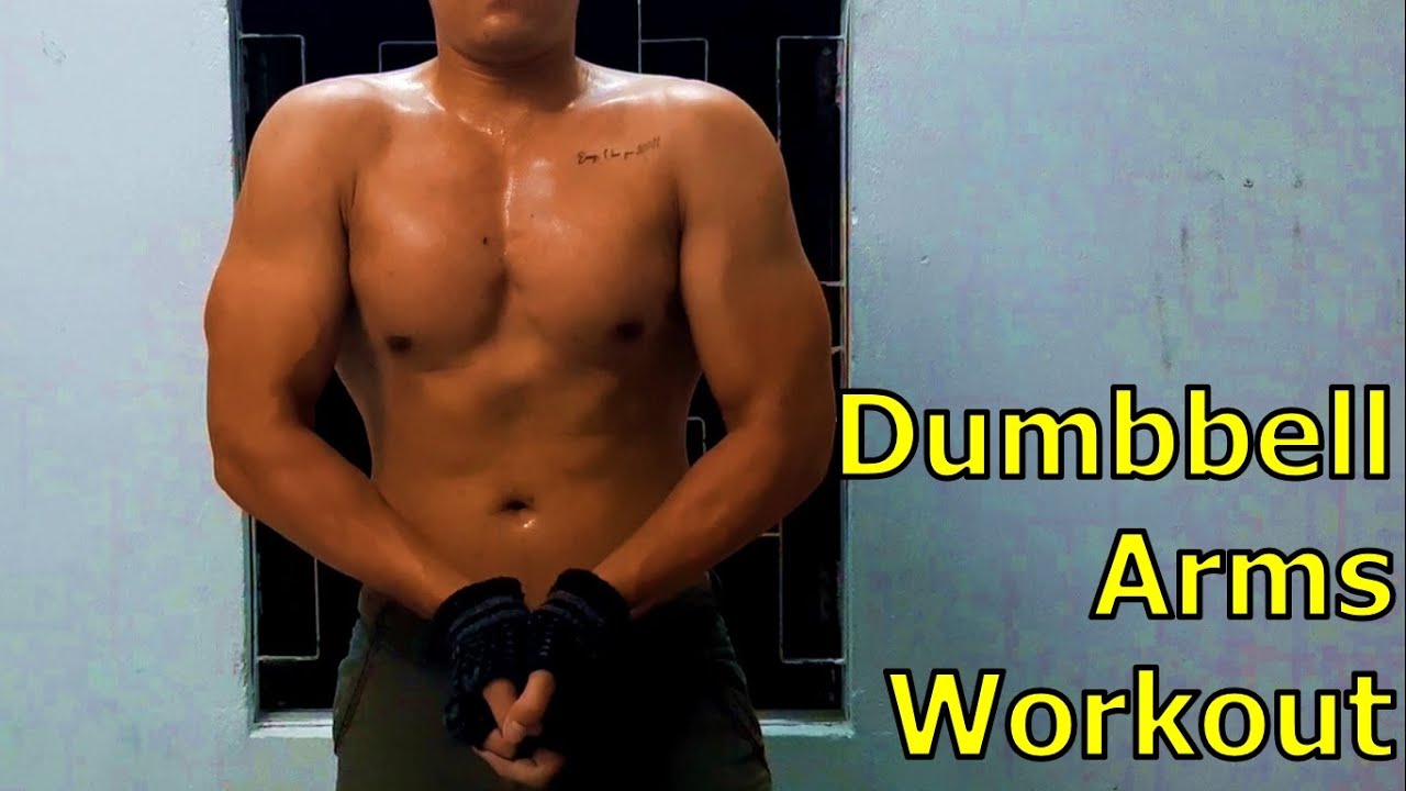 Dumbbell only arms workout at home - my Body transformation journey ...