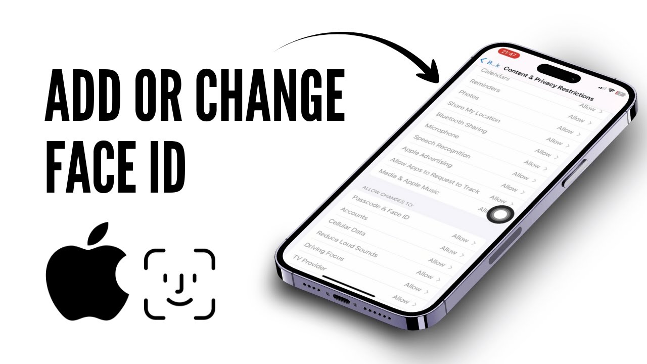 How to Add or Change Face ID in iPhone - YouTube